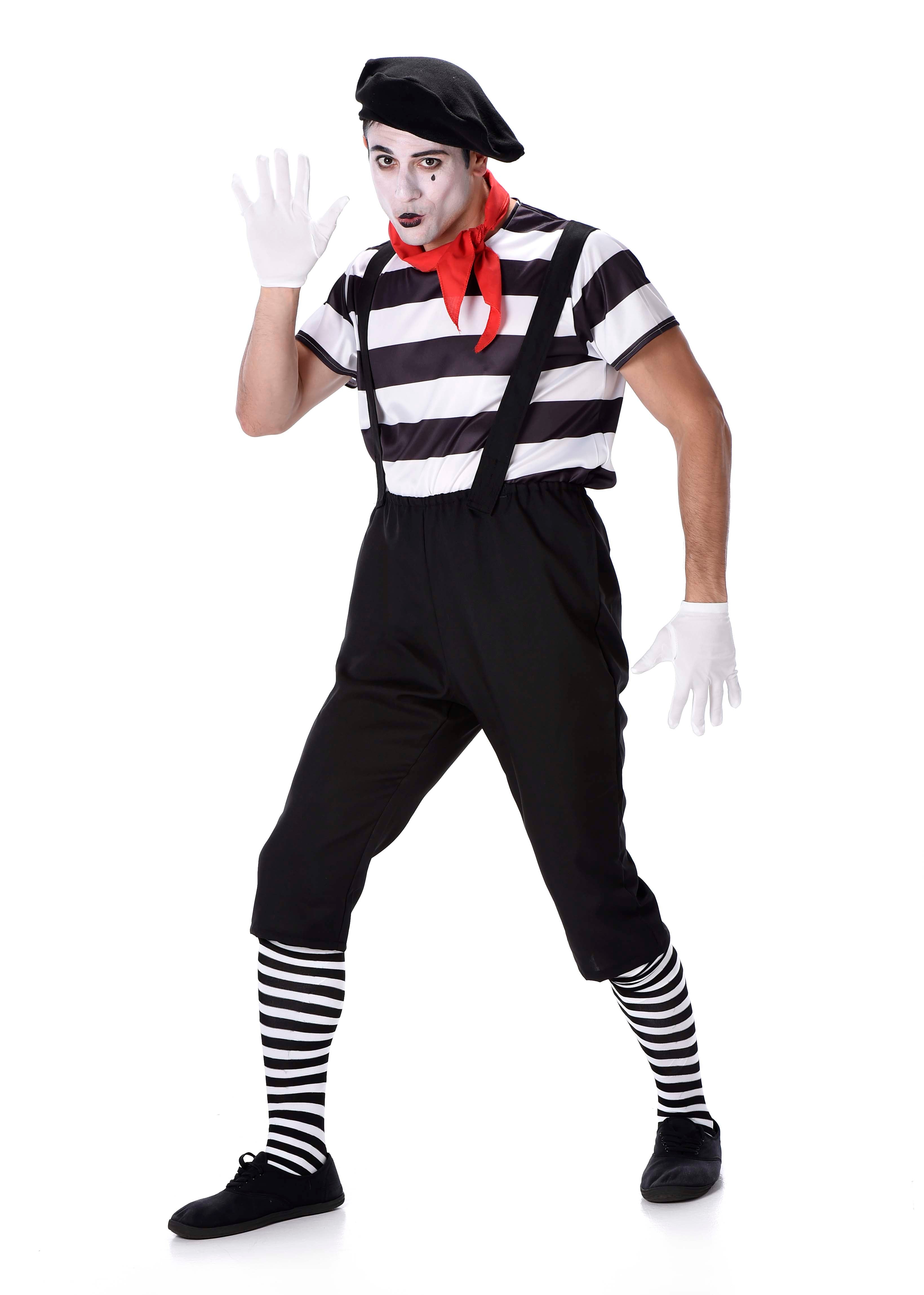 Men's Mime Artist Costume – Johnnie Brocks